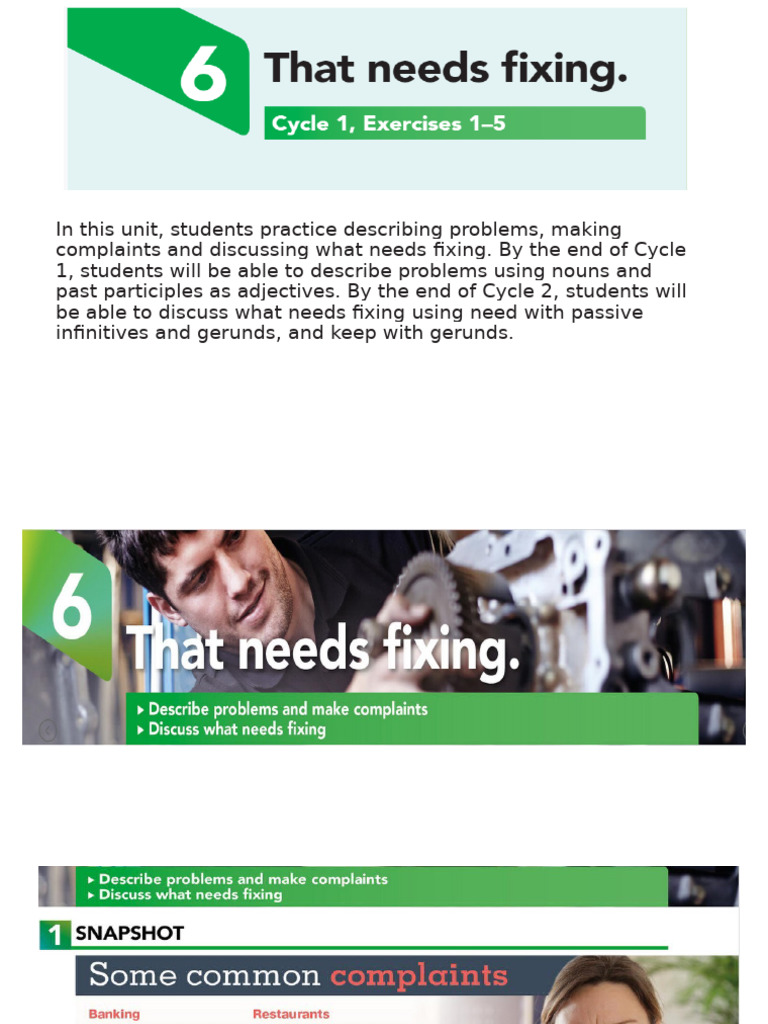 Interchange 3 Fifth Edition Unit 6 | PDF