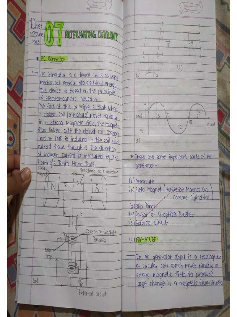 Physics (Ch-7) Alternating Current (AC) | PDF