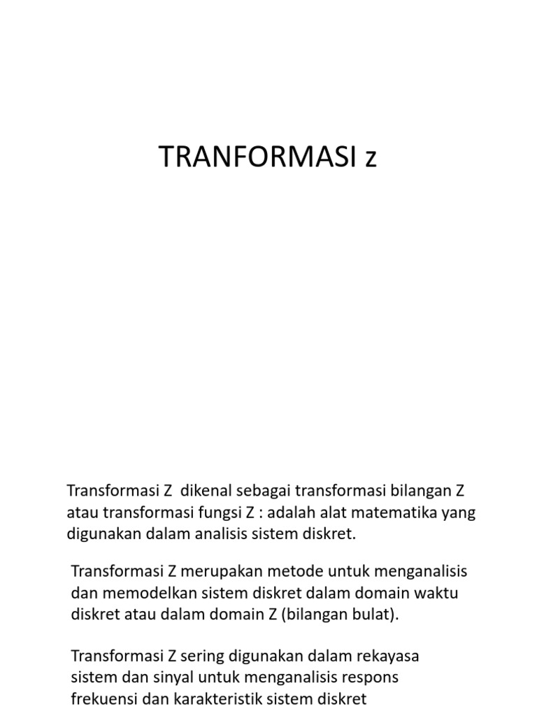 Tranformasi Z | PDF