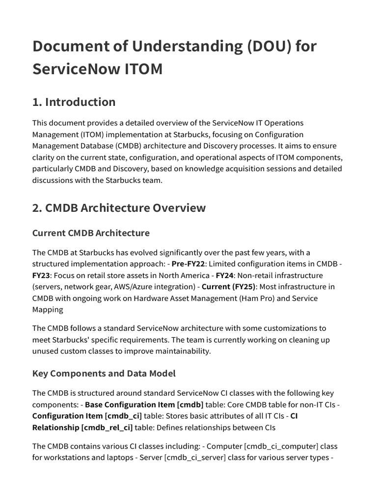 Servicenow Itom Dou Comprehensive | PDF | Computing | Information ...