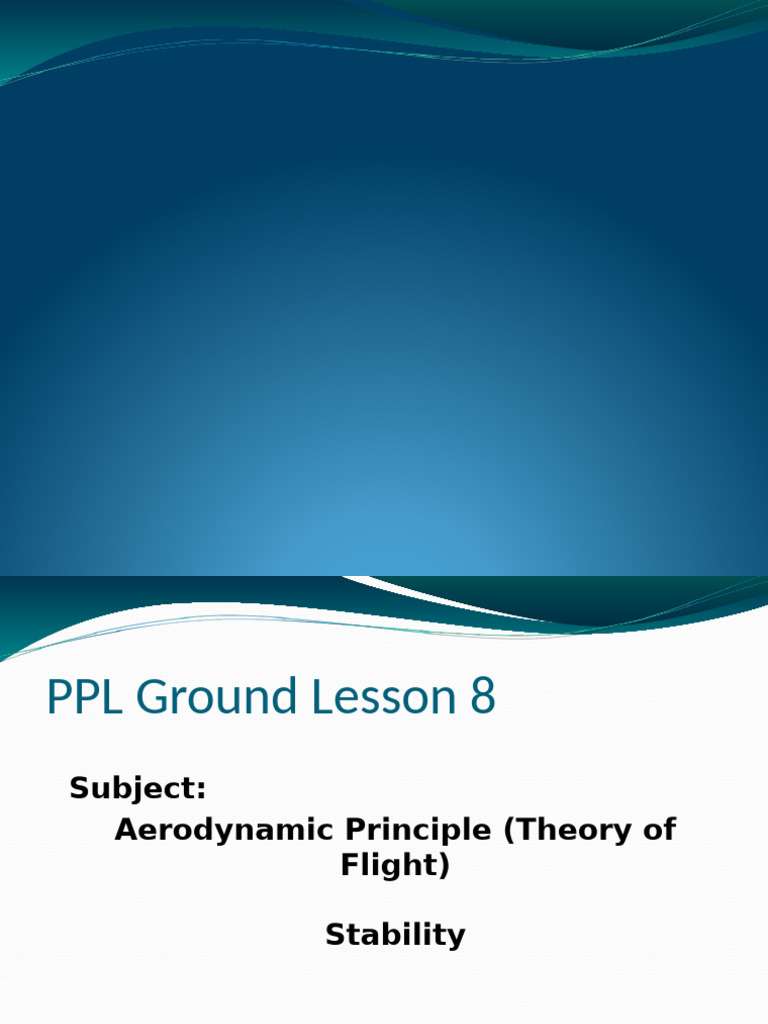 Theory of Flight | PDF | Flight Control Surfaces | Aircraft