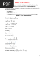 Partial Fractions Questions | PDF