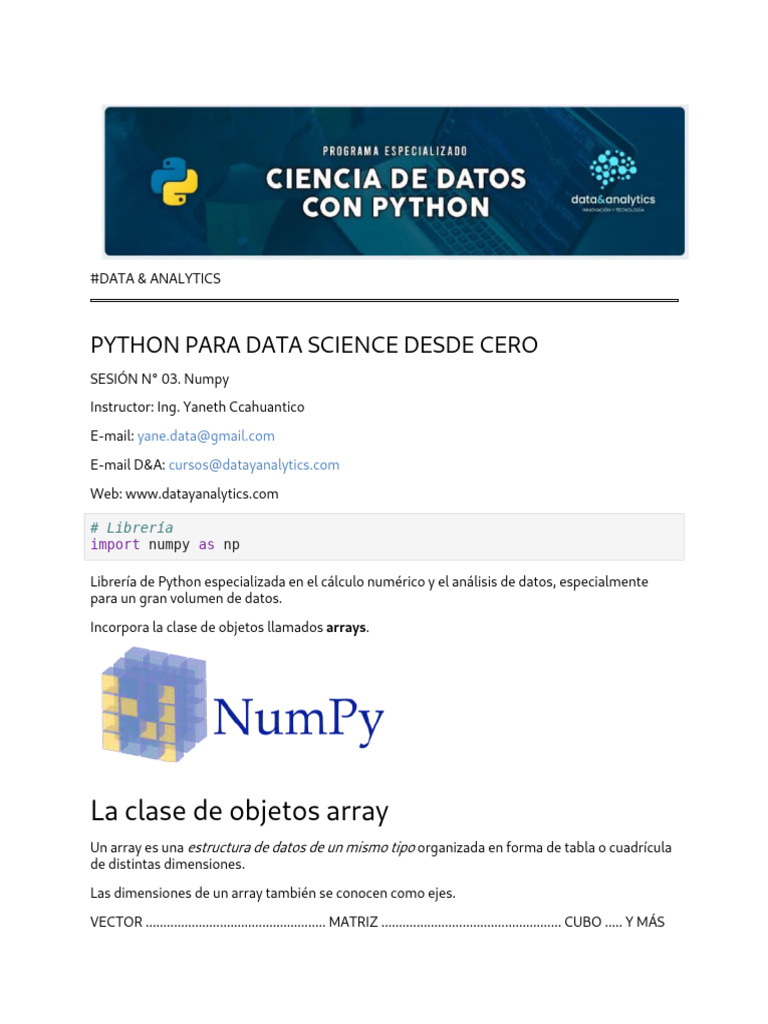 vertopal.com_Sesión_N°_03_Numpy_02_01 | PDF | Recuperación de información | Gestión de datos