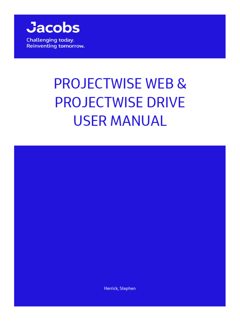 ProjectWise Web and Drive User Manual | PDF | Computer File | Icon (Computing)