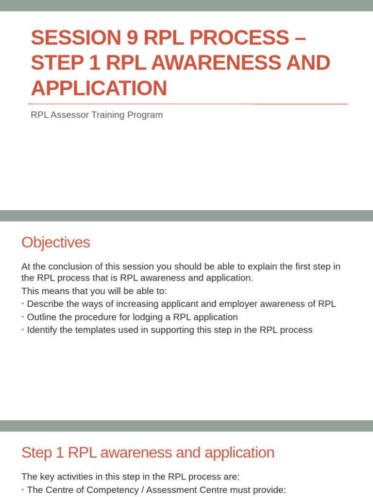 PPT9 RPL Process Step 1 | PDF