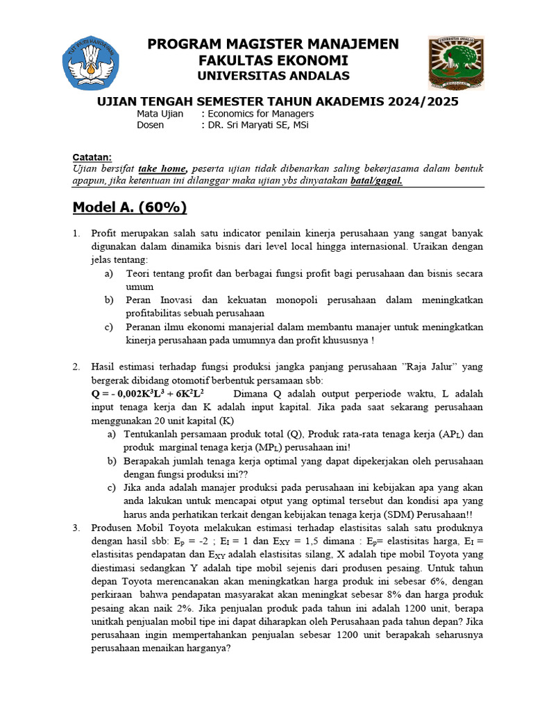 Uts Eco For Manager | PDF