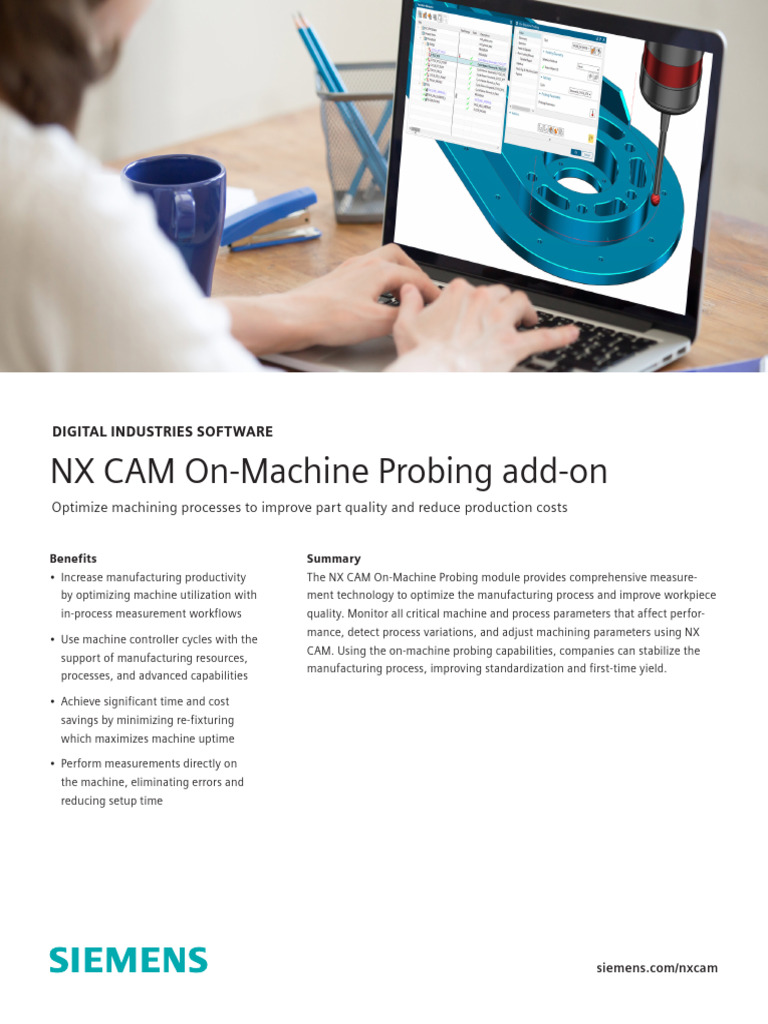 Siemens SW NX CAM On-Machine Probing Add On Fact Sheet | PDF | Machining | Accuracy And Precision
