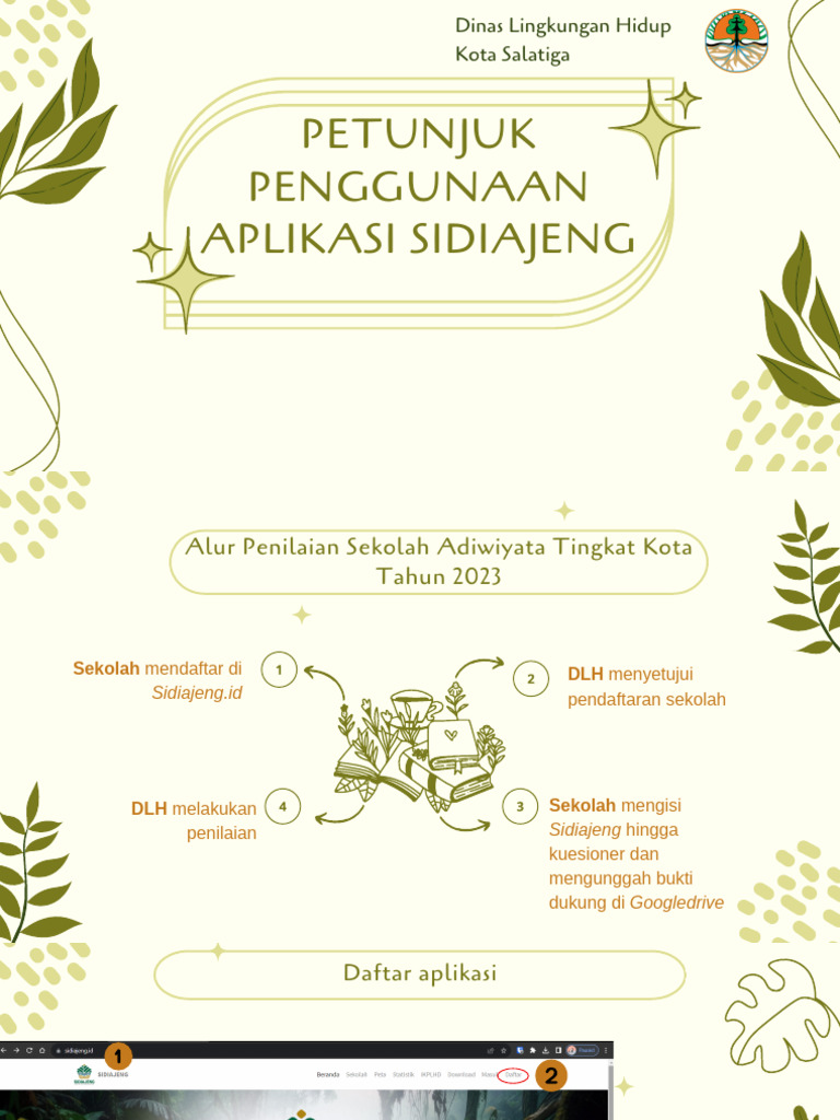 Petunjuk Penggunaan Aplikasi Sidiajeng | PDF