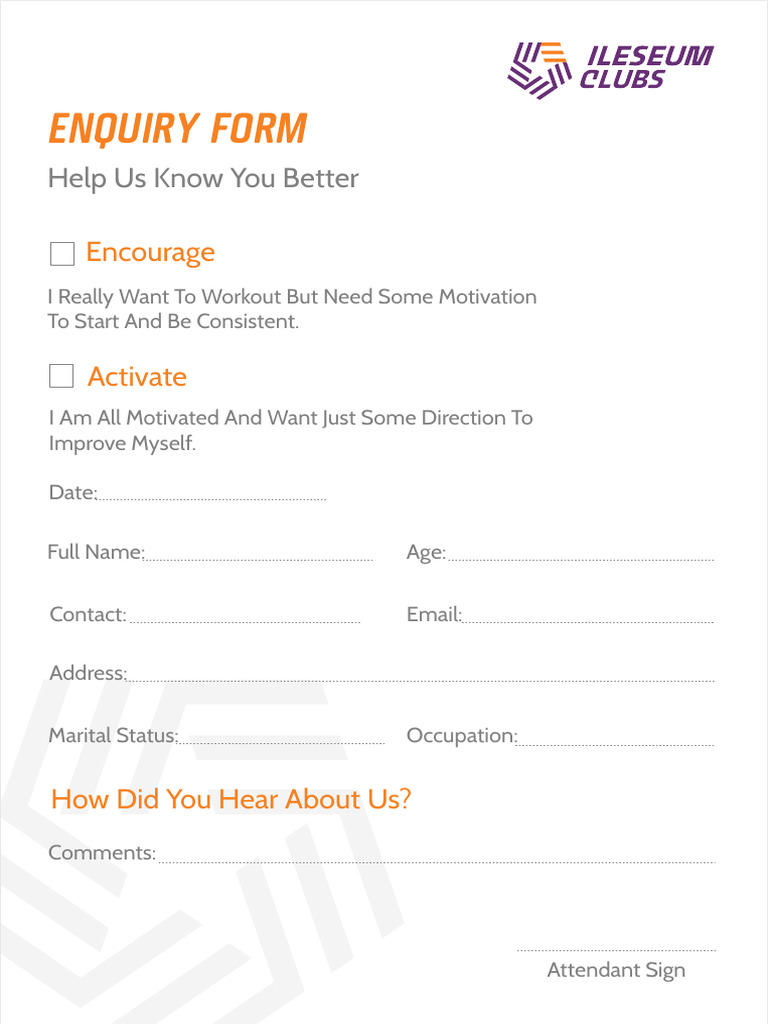 Enquiry Form | PDF