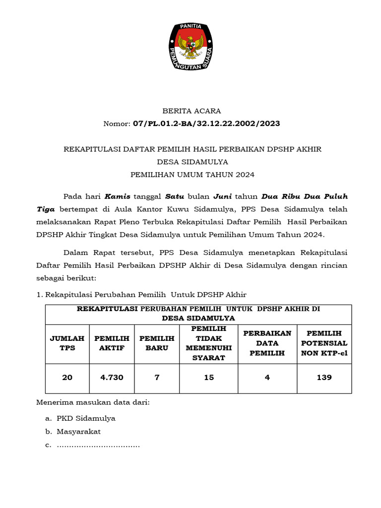 Ba DPSHP Akhir PPS | PDF