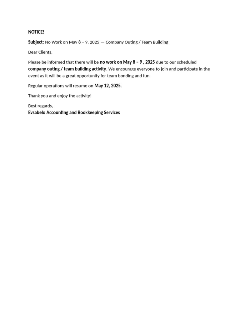 Letter of Notice | PDF
