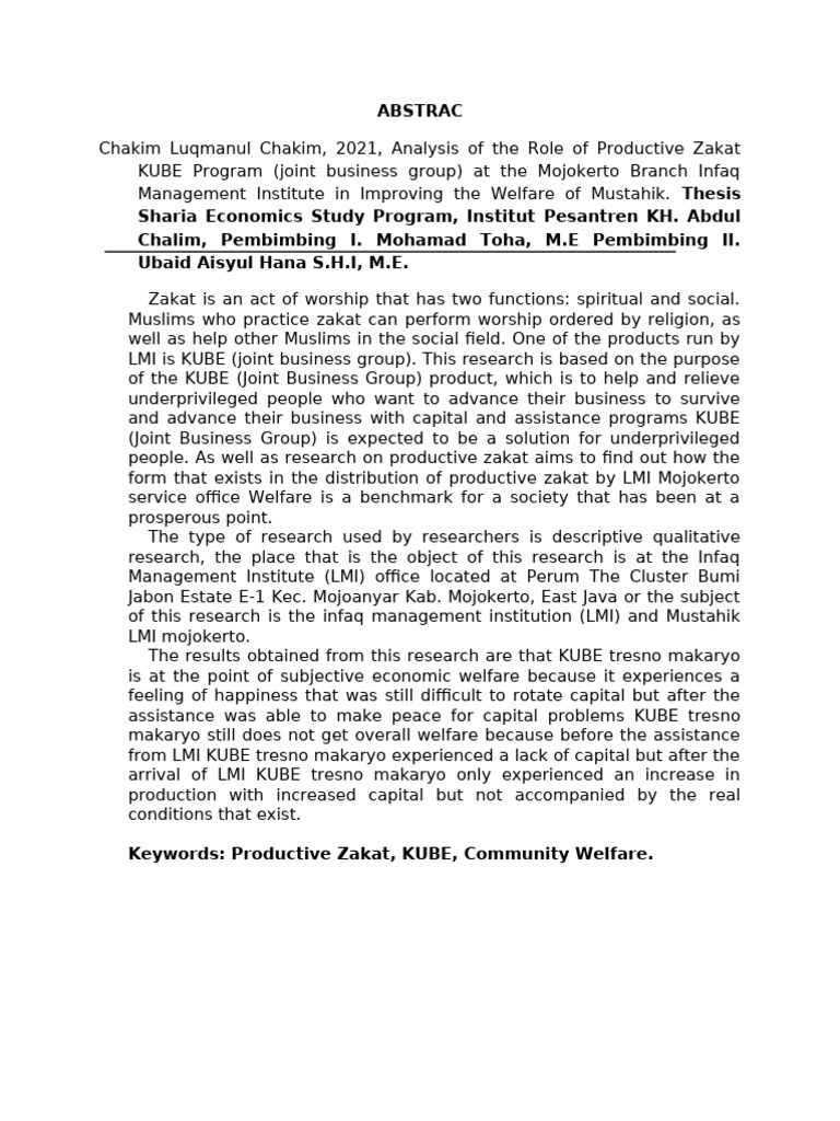 ABSTRAC Inggris Dan Arab | PDF