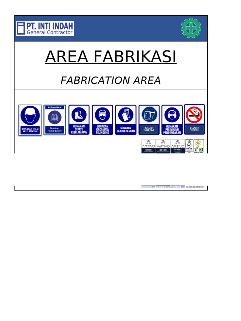 Rambu Identifikasi Area | PDF