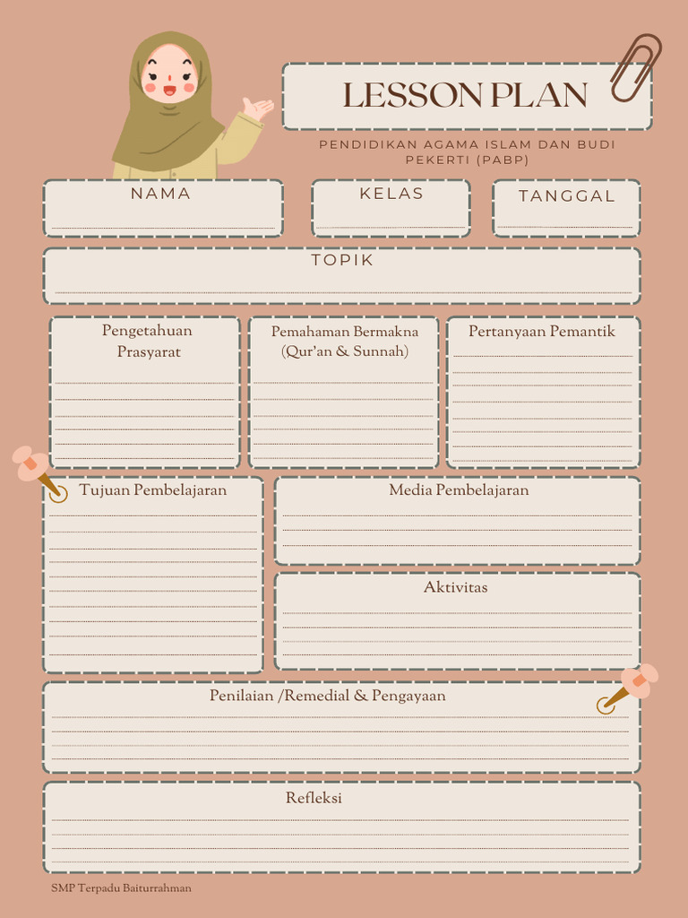 Rencana Pembelajaran Guru Lembar Kerja Hijau Sederhana (5) | PDF