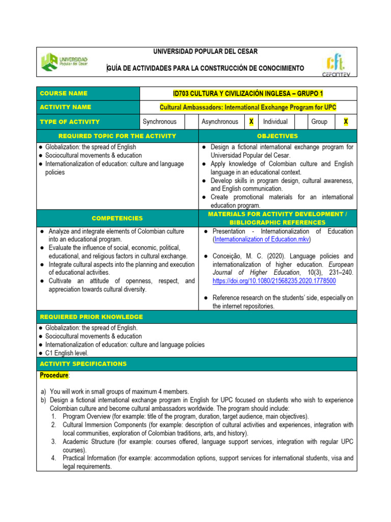 International Exchange Program Guide | PDF | Fluency | Communication