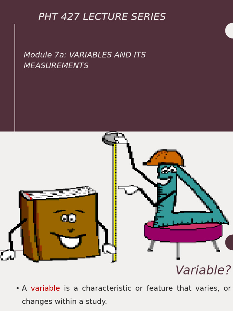 PHT 427 Module 7a & 7b | PDF | Sampling (Statistics) | Validity (Statistics)