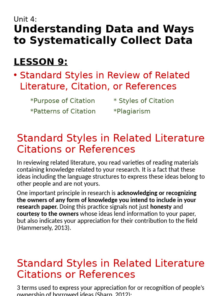 Unit 5 (Lesson 9-Summary) | PDF | Citation | Grammatical Tense