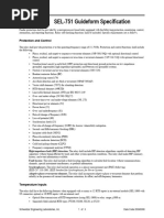 SEL-487V Relay Specification Guide | PDF | Relay | Capacitor
