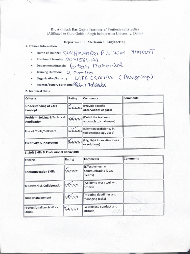 Sukhman Intern | PDF