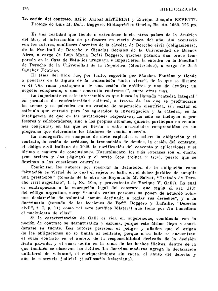 2. Alterini, A. y Repetti, E. - La cesión del contrato | PDF