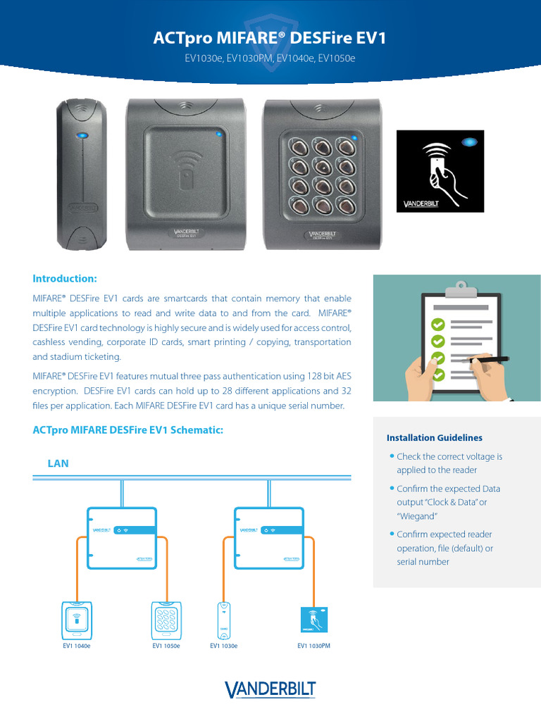 ACTpro EV1 Readers en | PDF | Access Control | Electrical Engineering
