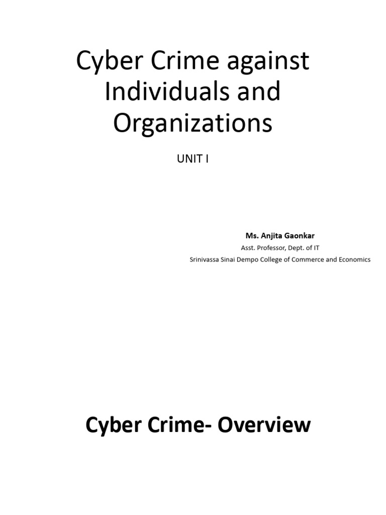 Understanding Cyber Crime Dynamics | PDF | Malware | Phishing