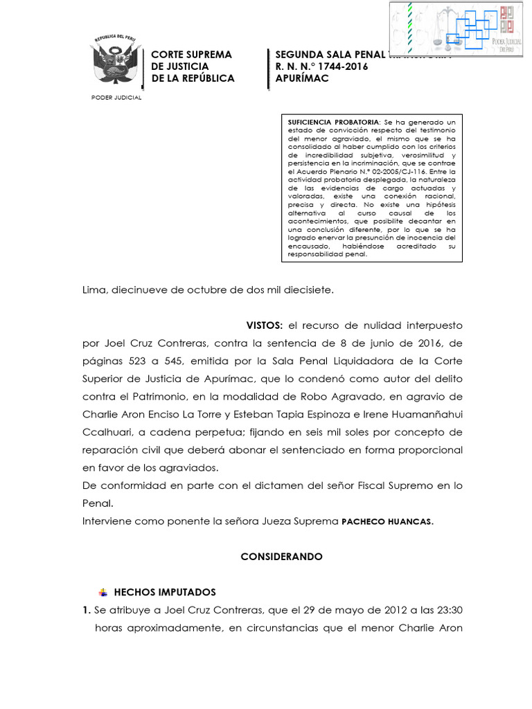 AGRAVIADA Decl. | PDF | Castigos | Derecho penal