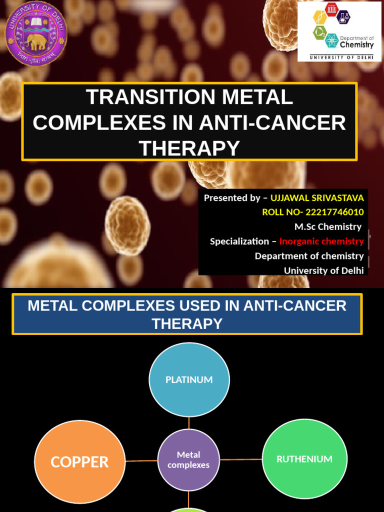 Ruthenium Complexes in Cancer Therapy | PDF | Coordination Complex ...