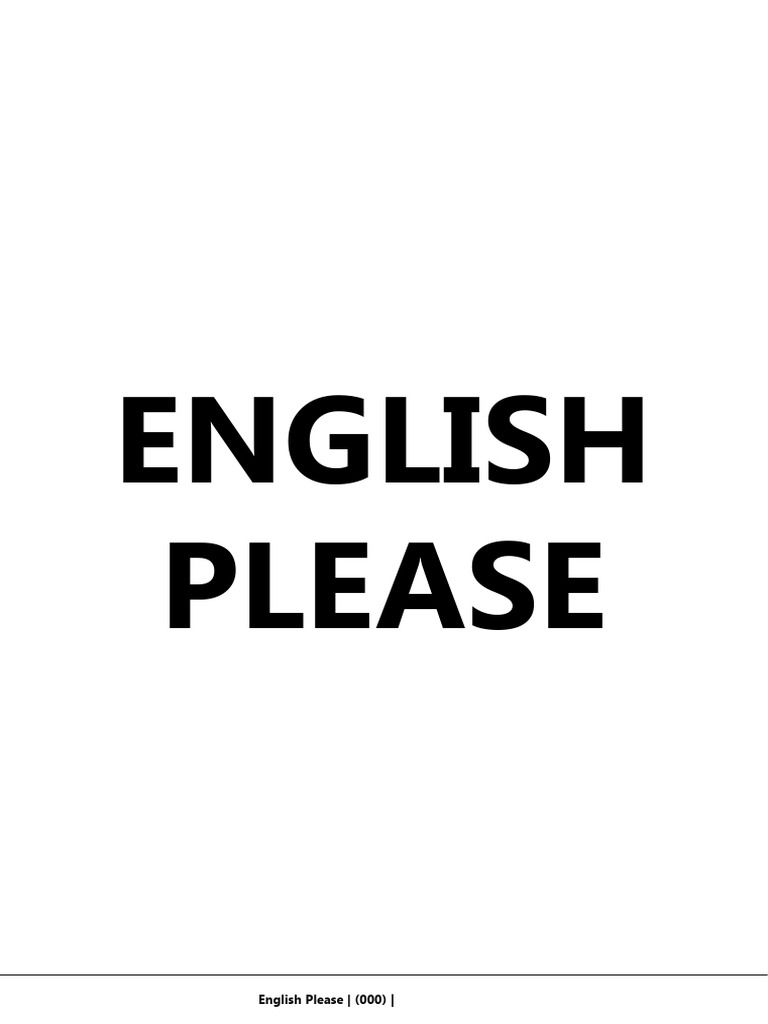 English Please | PDF