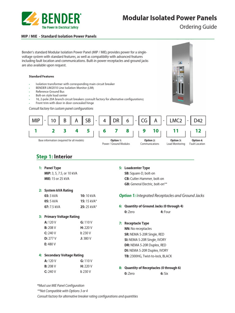 NAE209D01-0 IPP Modular Panel Ordering Guide | PDF | Transformer ...
