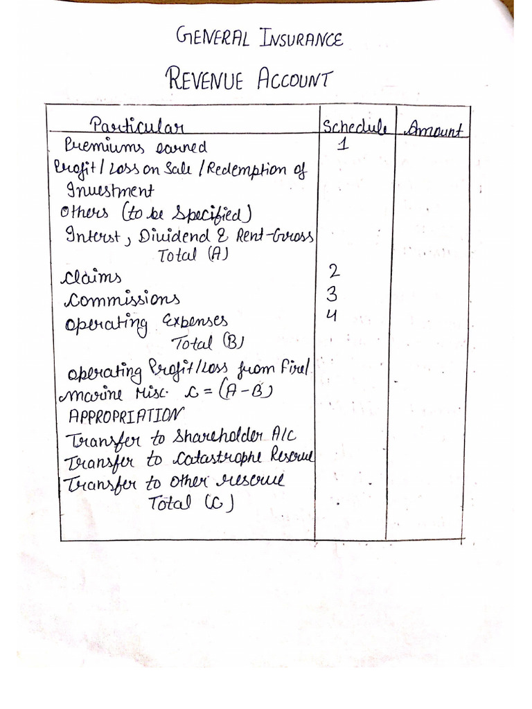 Proforma For Gen Insurance - 20200313120931 | PDF