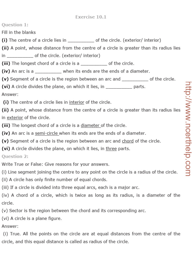 Understanding Circles: Key Concepts | PDF