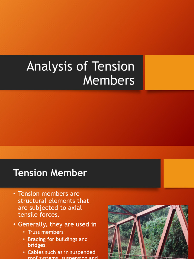 Tension Member Design and Analysis | PDF | Screw | Fracture