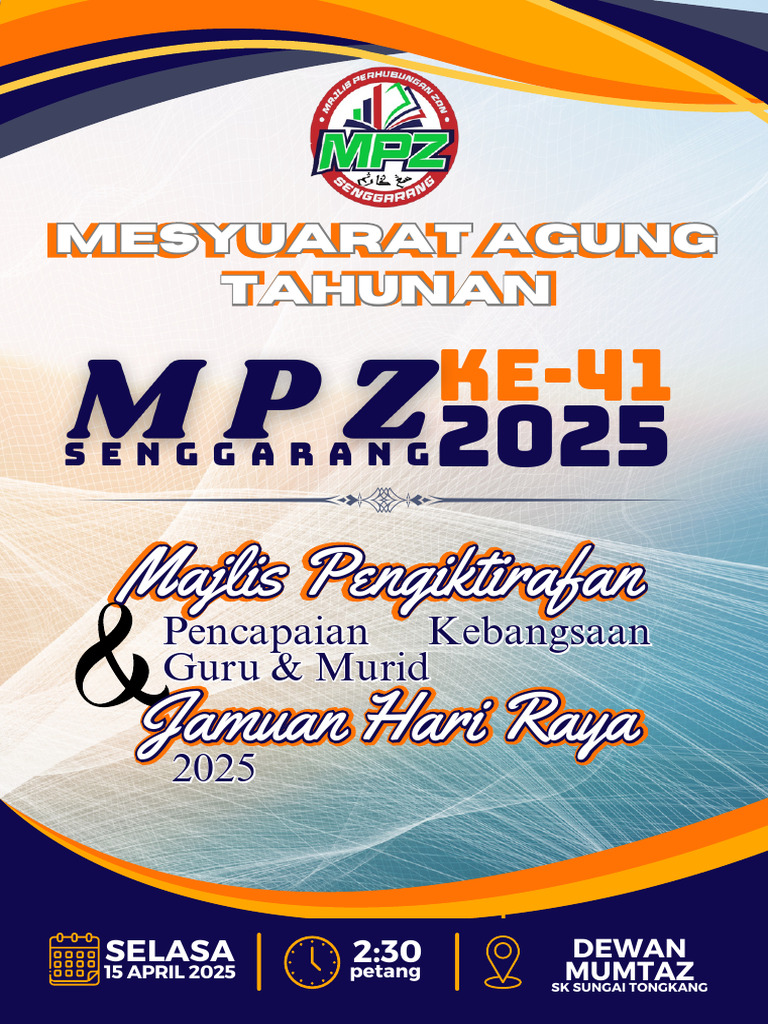 FINAL Buku Program Mesyuarat Agung MPZ 2025 | PDF