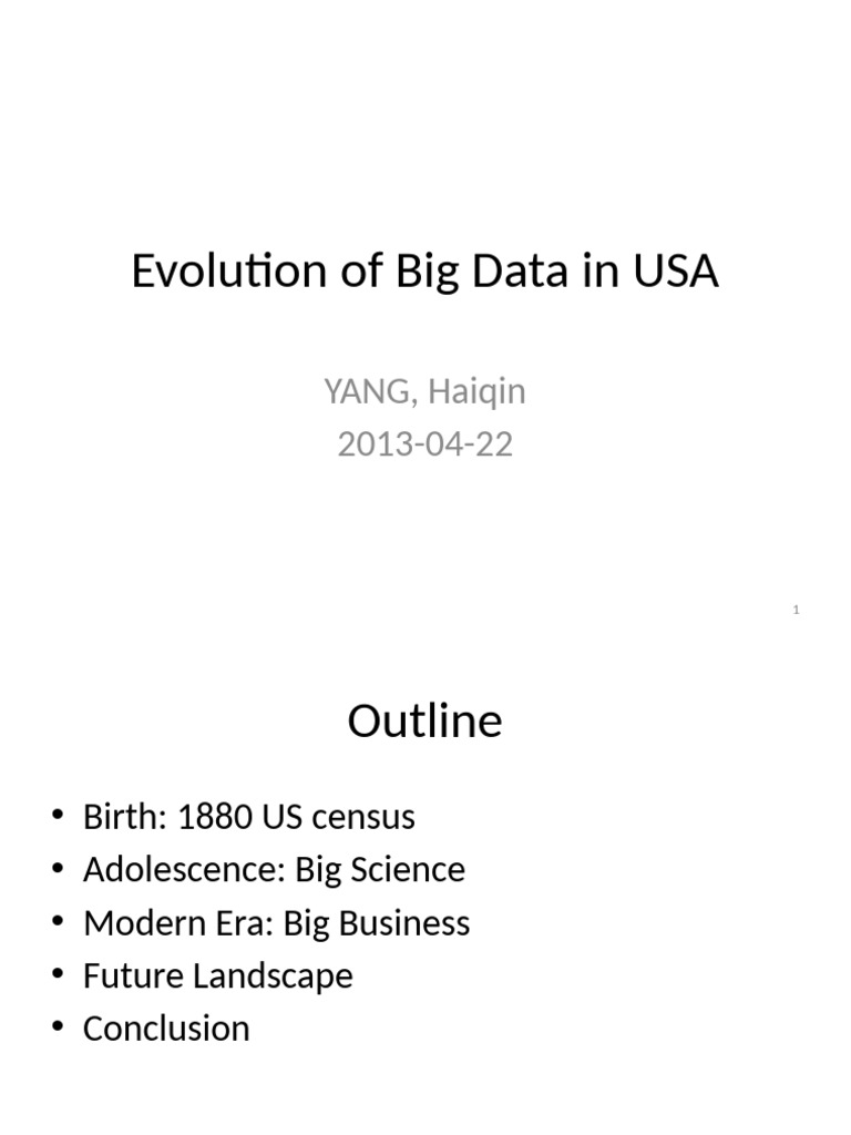 Evolution of Big Data | PDF | Big Data | Computing