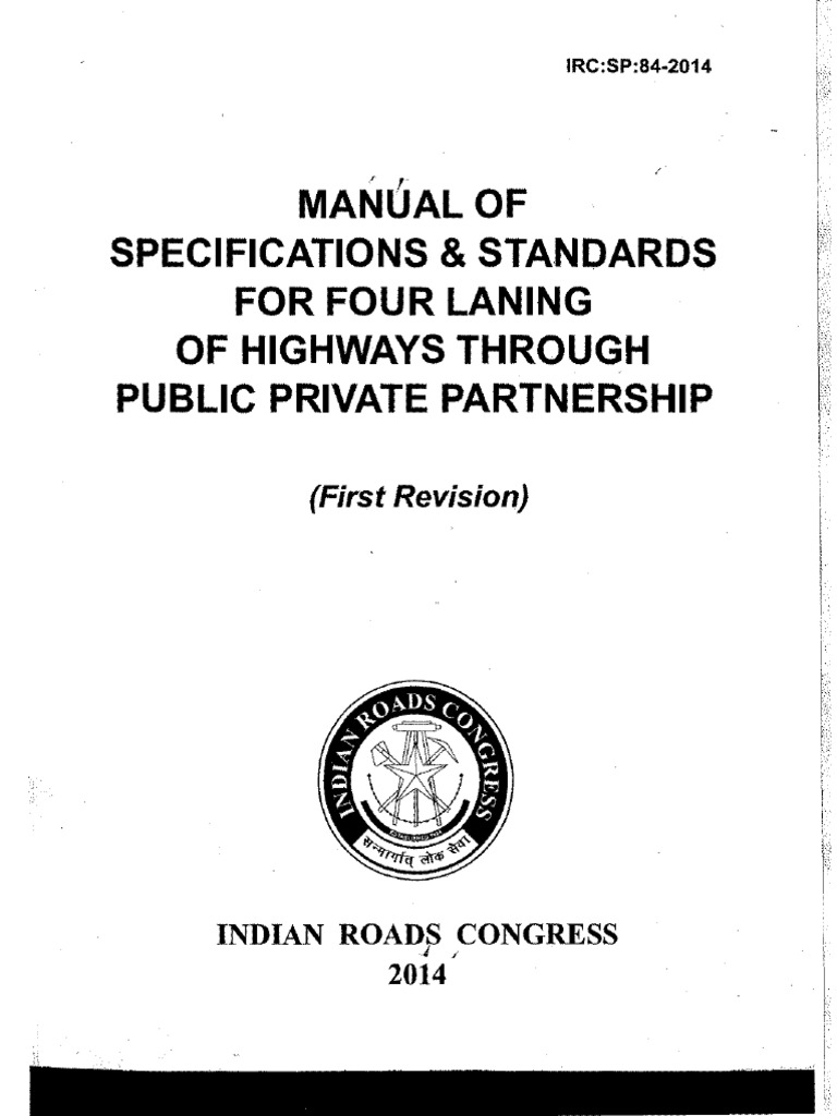 Manual For Specifications and Standards For Four Laning of National ...
