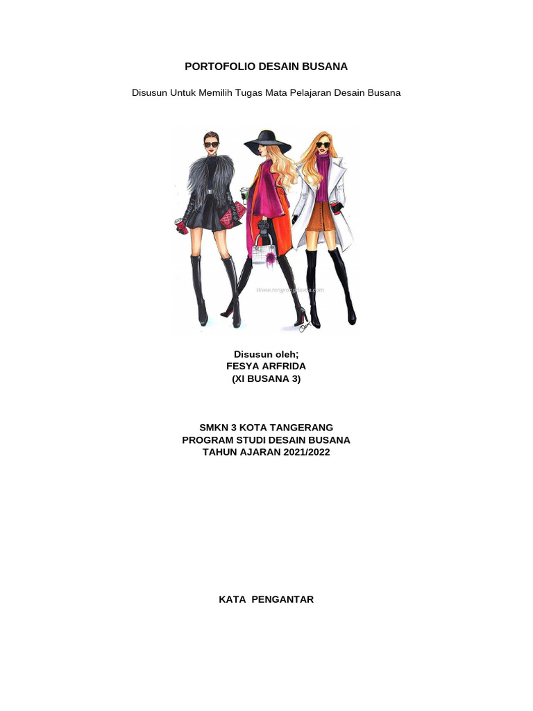 Portofolio Desain Busana SMKN 3 Tangerang | PDF