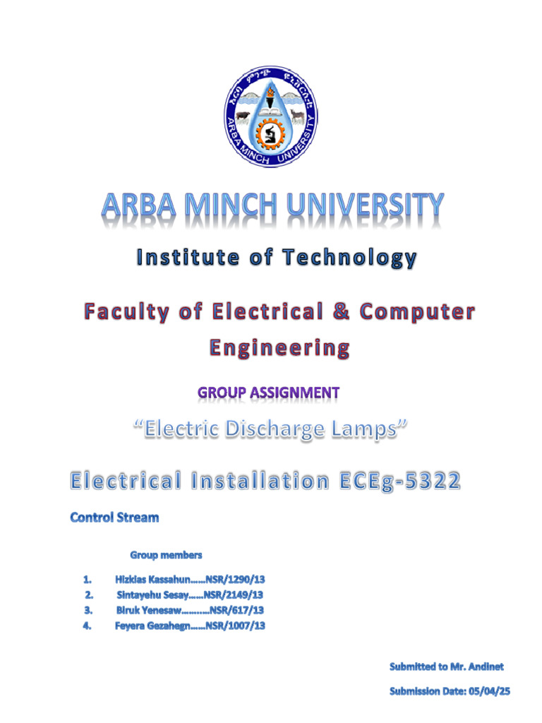 Group Assignment Installation Group 2 | PDF | Fluorescent Lamp | Vacuum Tube