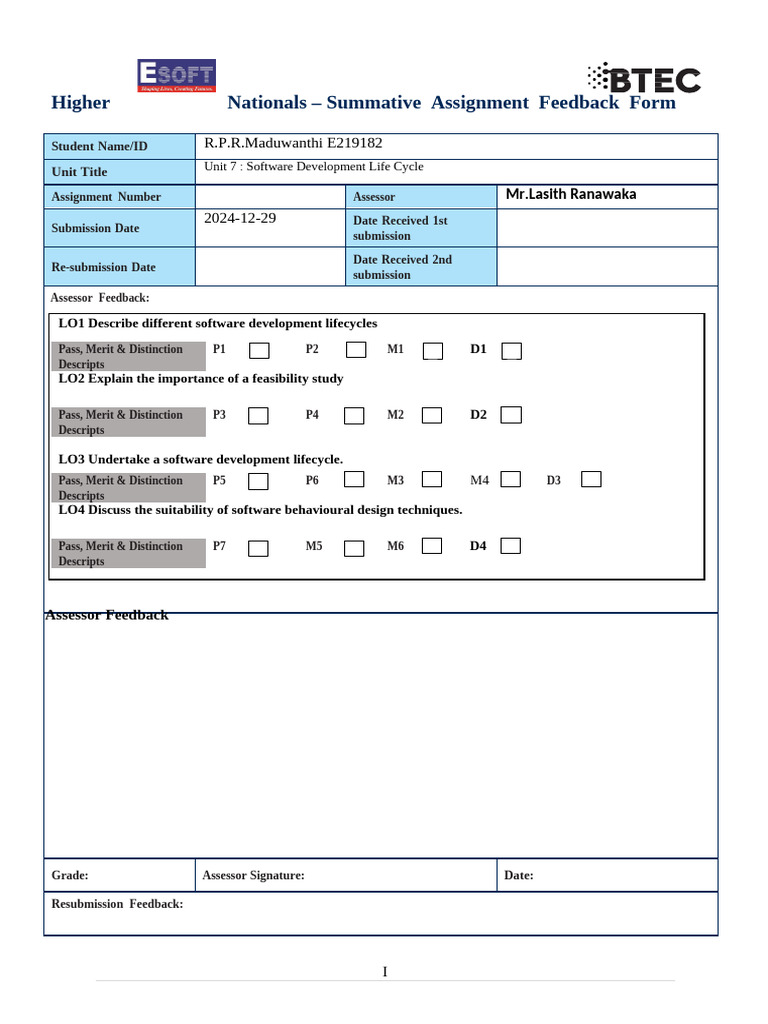 8316-1723617289399-Unit 07 - SDLC Assignment (2024 Update) | PDF | Software Development Process ...