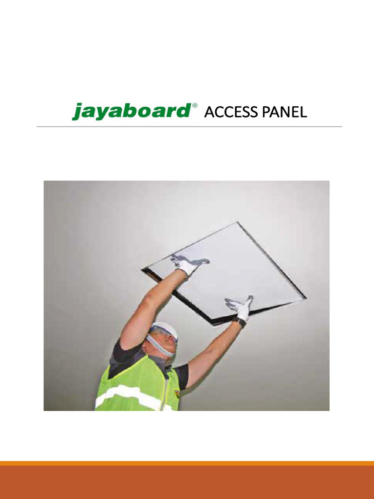 PRODUCT DATA SHEET - JAYABOARD ACCESS PANEL STANDARD SHEETROCK (1) | PDF | Drywall | Building ...