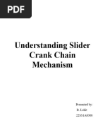 Crank Slider Mechanism Overview | PDF | Mechanics | Mechanical Engineering
