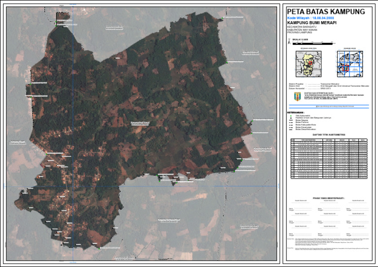 Peta Batas Kampung Bumi Merapi | PDF