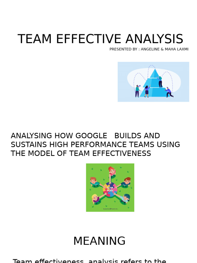 Team Effective Analysis | PDF | Psychology | Goal