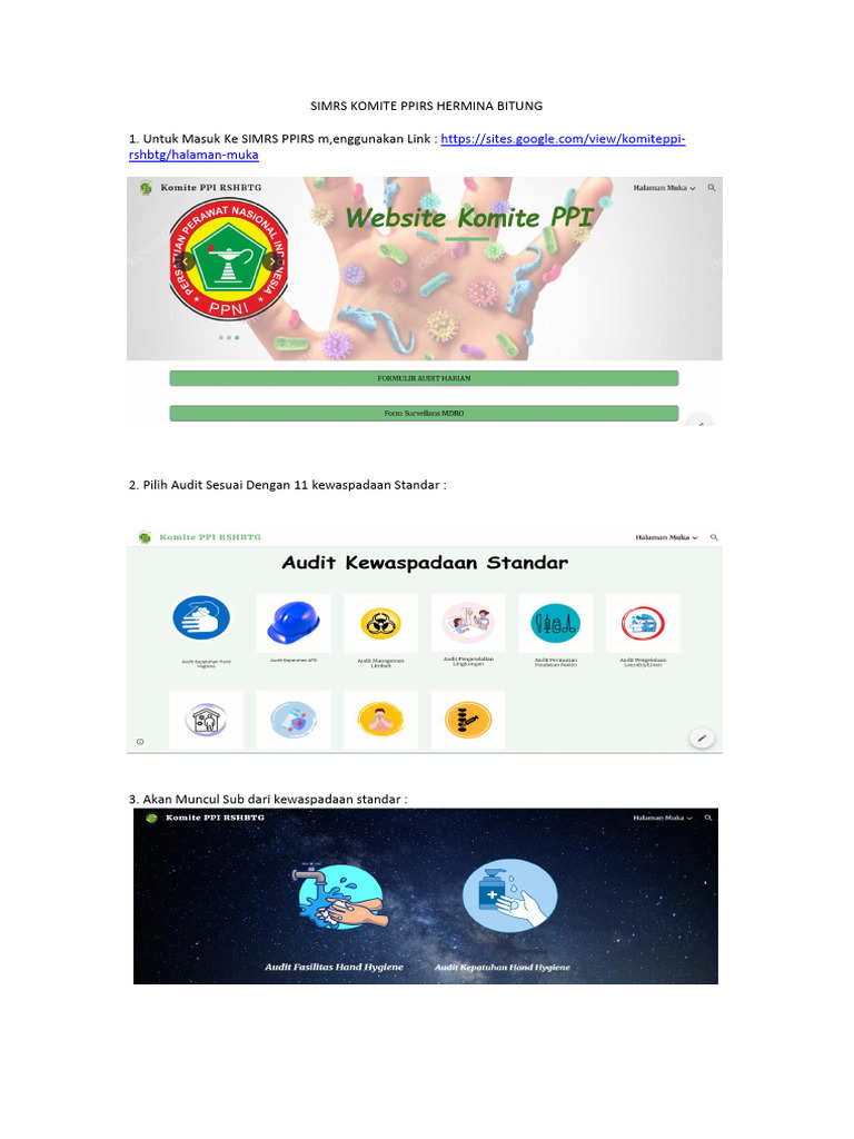 SIMRS KOMITE PPIRS HERMINA BITUNG | PDF