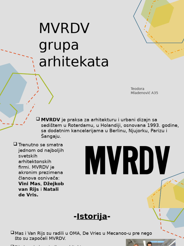 MRVDV grupa arhitekata | PDF