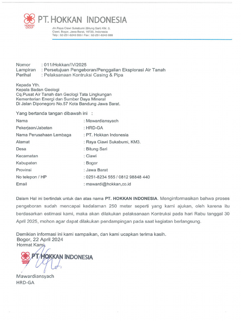 PT Hokkan Indonesia | PDF