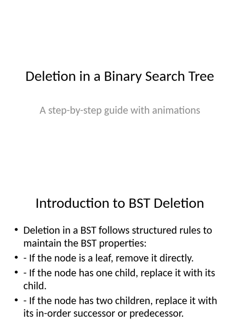 BST_Deletion_Presentation | PDF