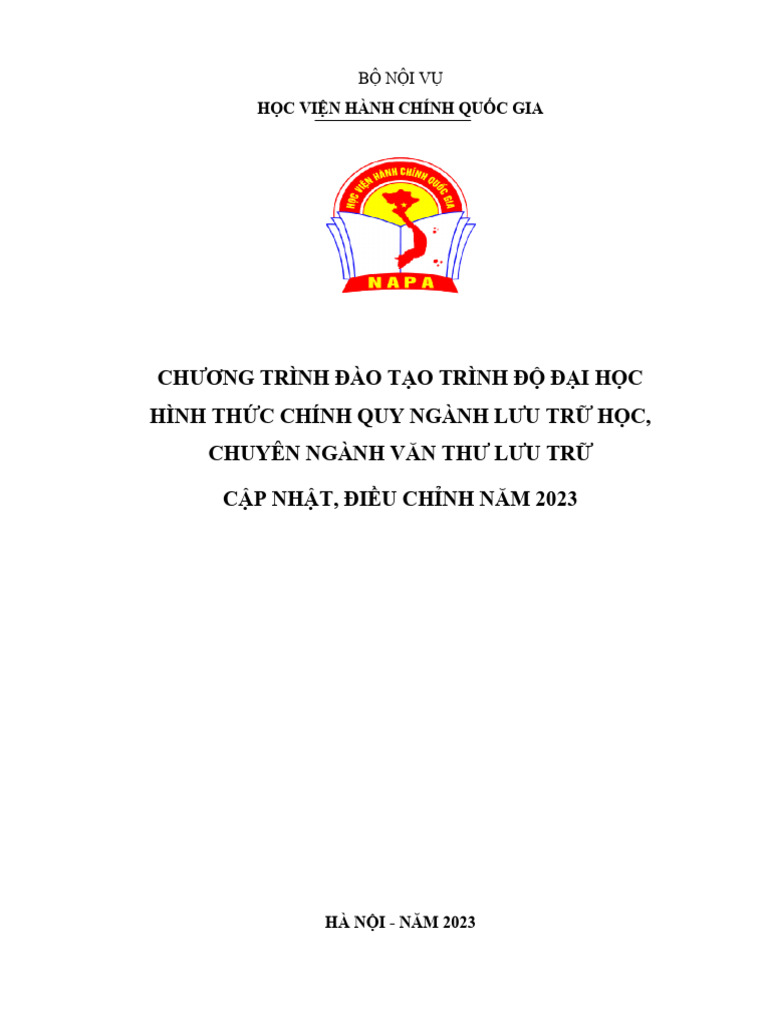 Ctdt Cn Van Thu -Luu Tru Luu Tru Hoc 08.9.23 2 | PDF