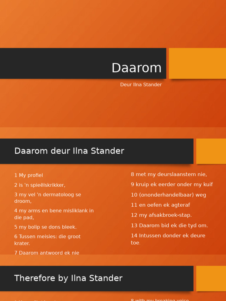 Daarom | PDF