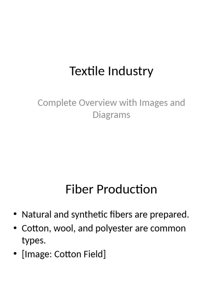 Textile Industry Presentation Reloaded | PDF